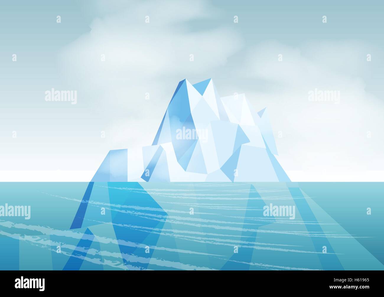 Iceberg - Vector Illustration Stock Vector Image & Art - Alamy