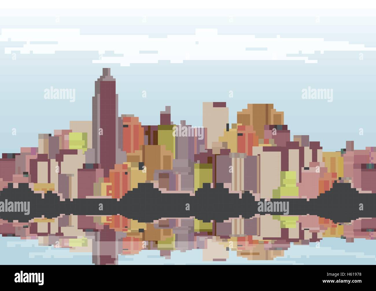 8bit sky Stock Vector Images - Alamy