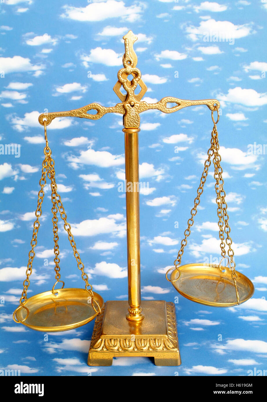 Symbolic for heavenly justness, Last Judgement Stock Photo - Alamy