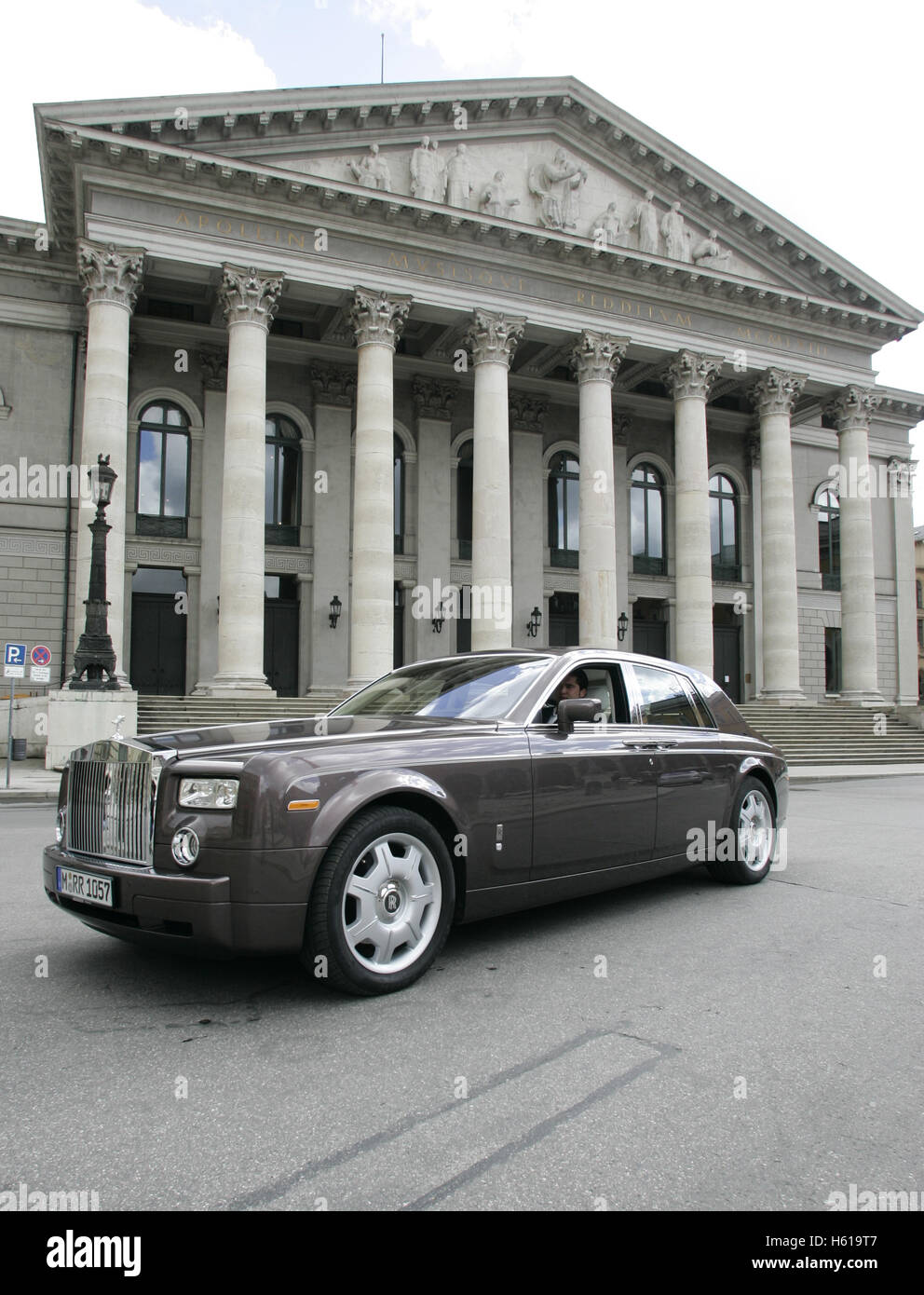 Rolls Royce in front of the opera, Munich, Bavaria, Germany Stock Photo ...
