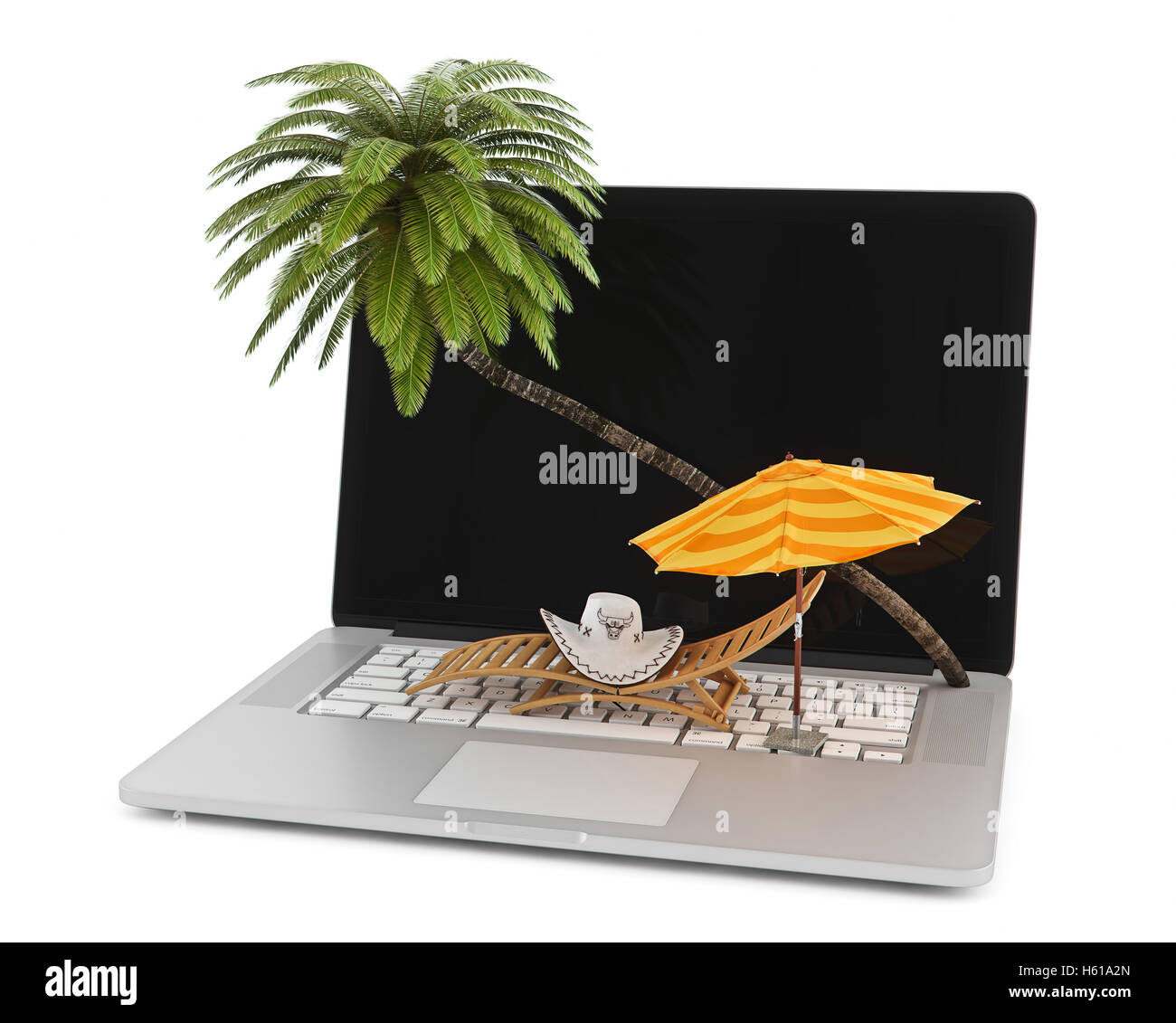 Tourism on the computer Stock Photo - Alamy