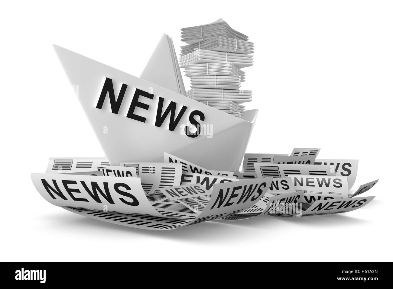 News paper icon simple Cut Out Stock Images & Pictures - Alamy