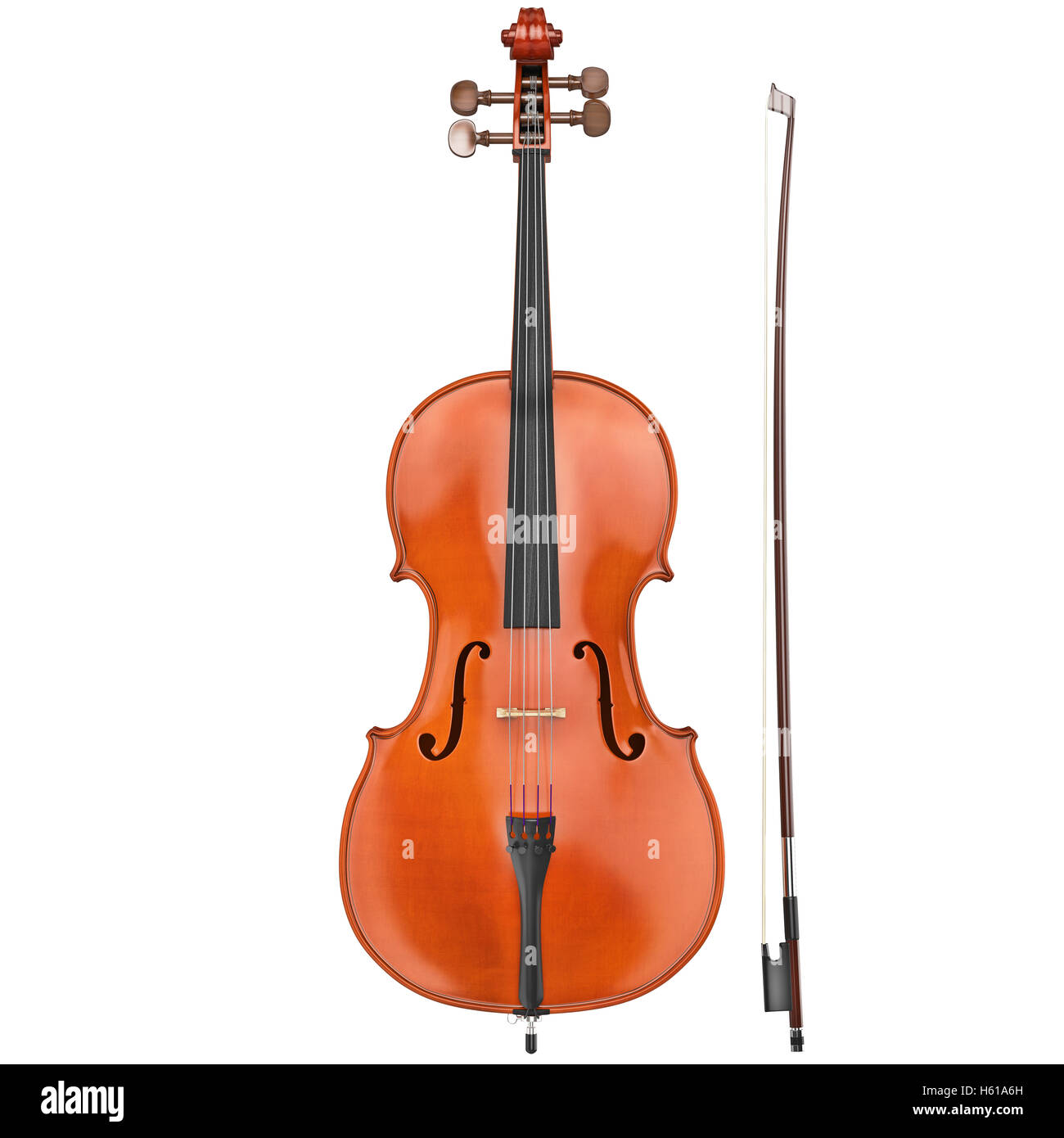 Cello classical, front view Stock Photo - Alamy