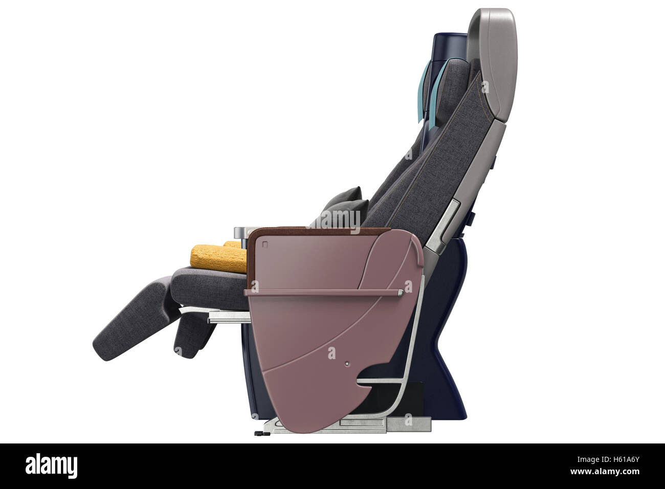Passenger aircraft seats, side view Stock Photo - Alamy