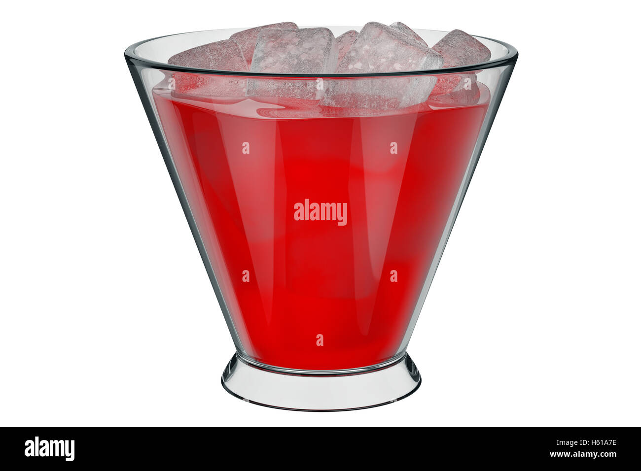 Glass cup, ice Stock Photo - Alamy