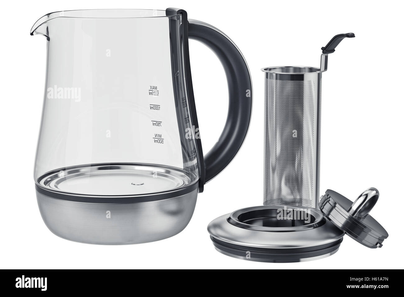 Electric kettle flat packed, open view Stock Photo - Alamy