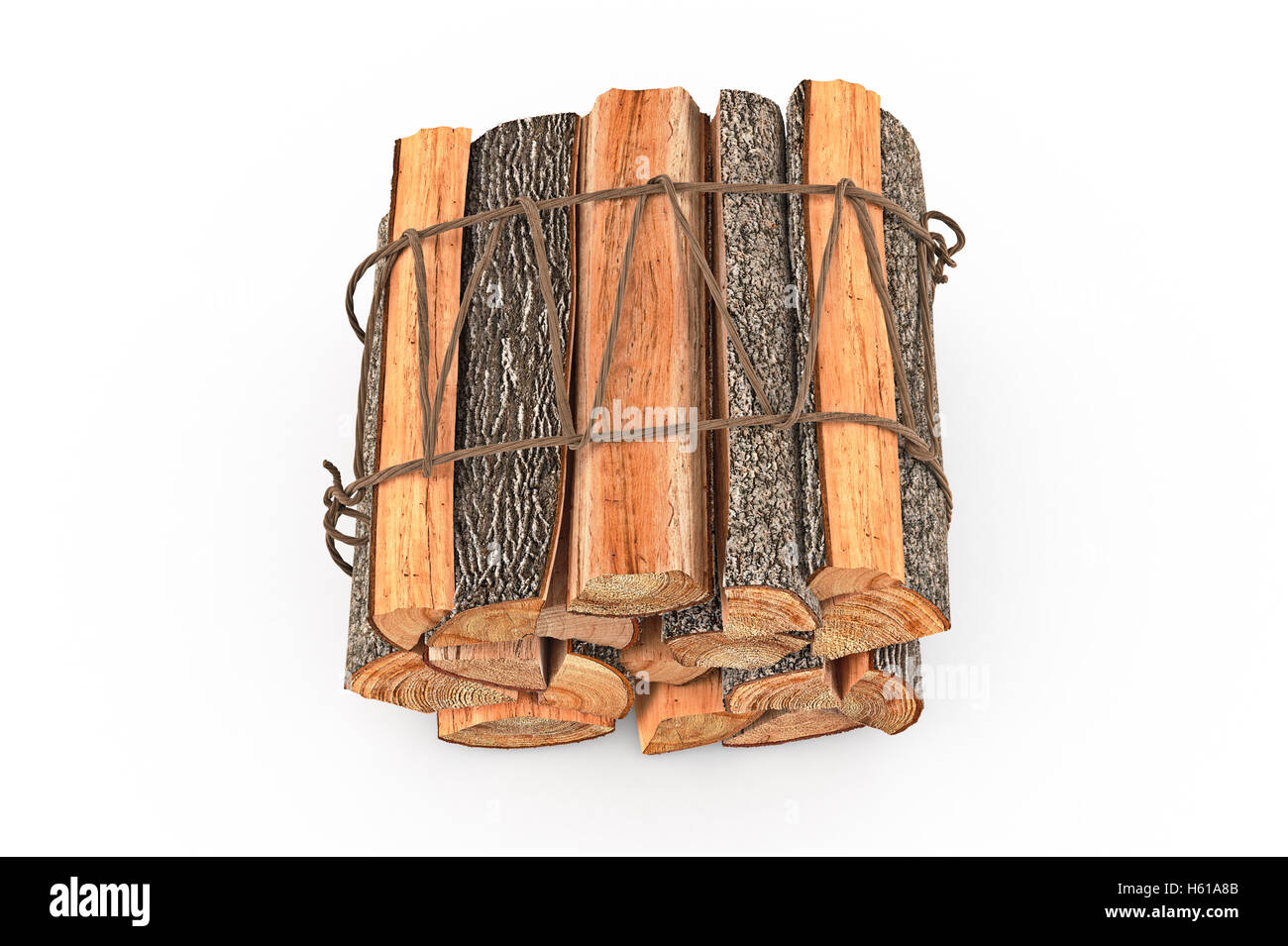 Bunch firewood stack chopped, top view Stock Photo - Alamy