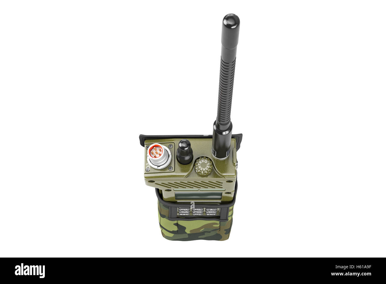 Military radio station cover, top view Stock Photo - Alamy