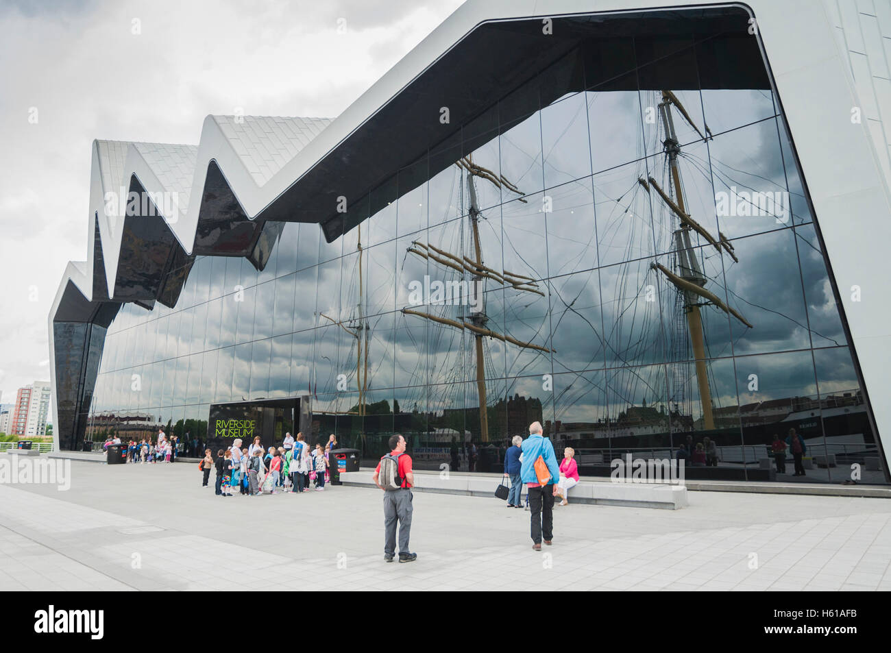 Riverside Museum Glasgow by Zaha Hadid Stock Photo - Alamy