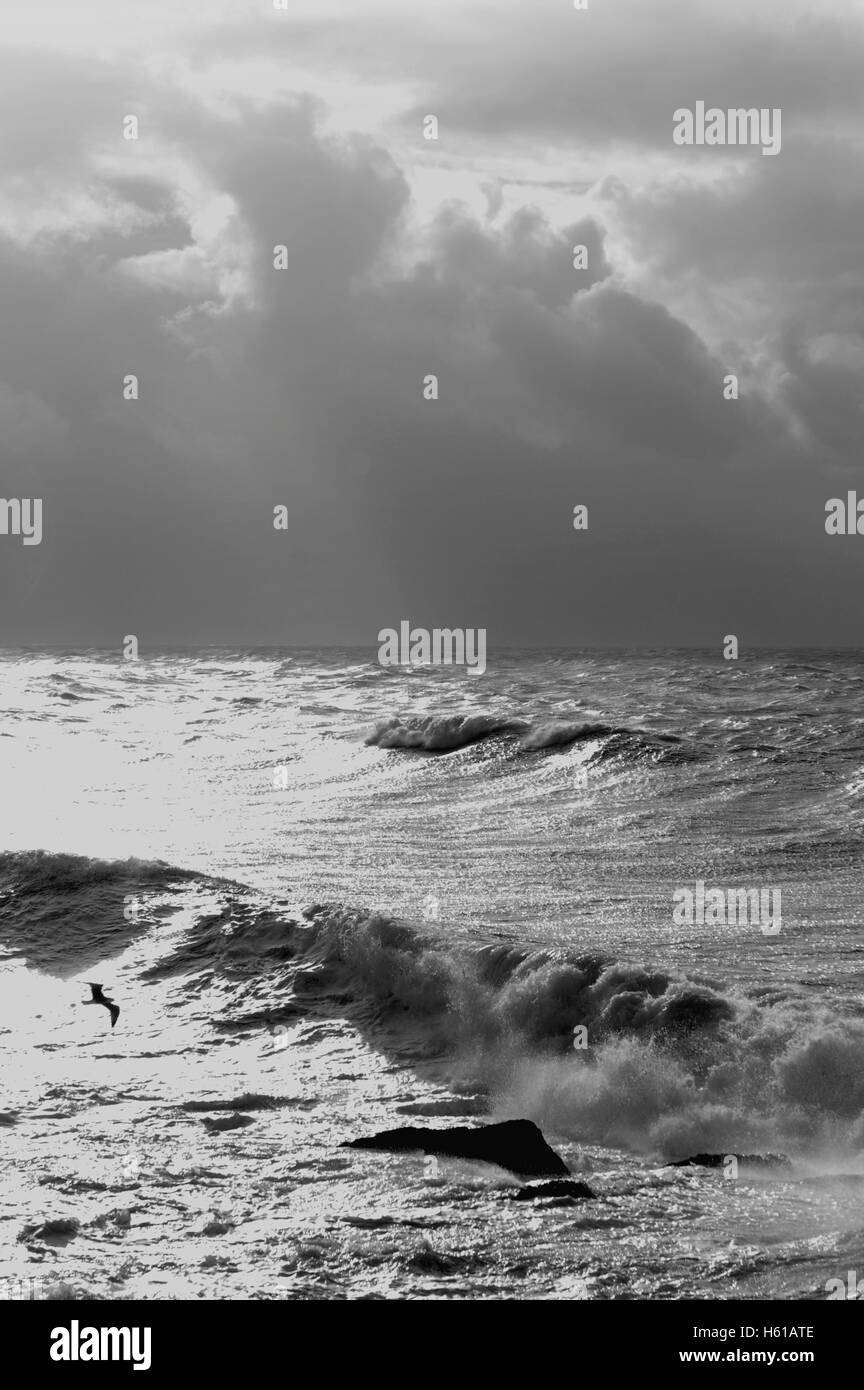 UK, Dorset, Portland Bill, Winter Storm Stock Photo - Alamy