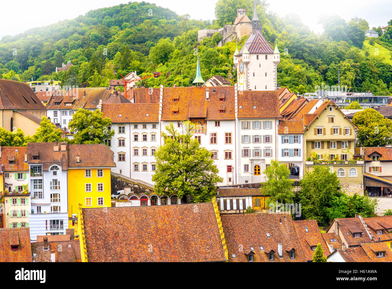 Baden old town in Switzerland Stock Photo - Alamy