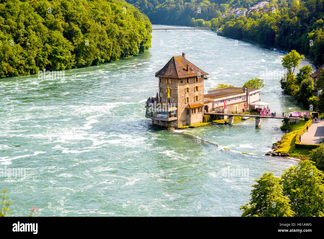 Rhein river in Switzerland Stock Photo - Alamy