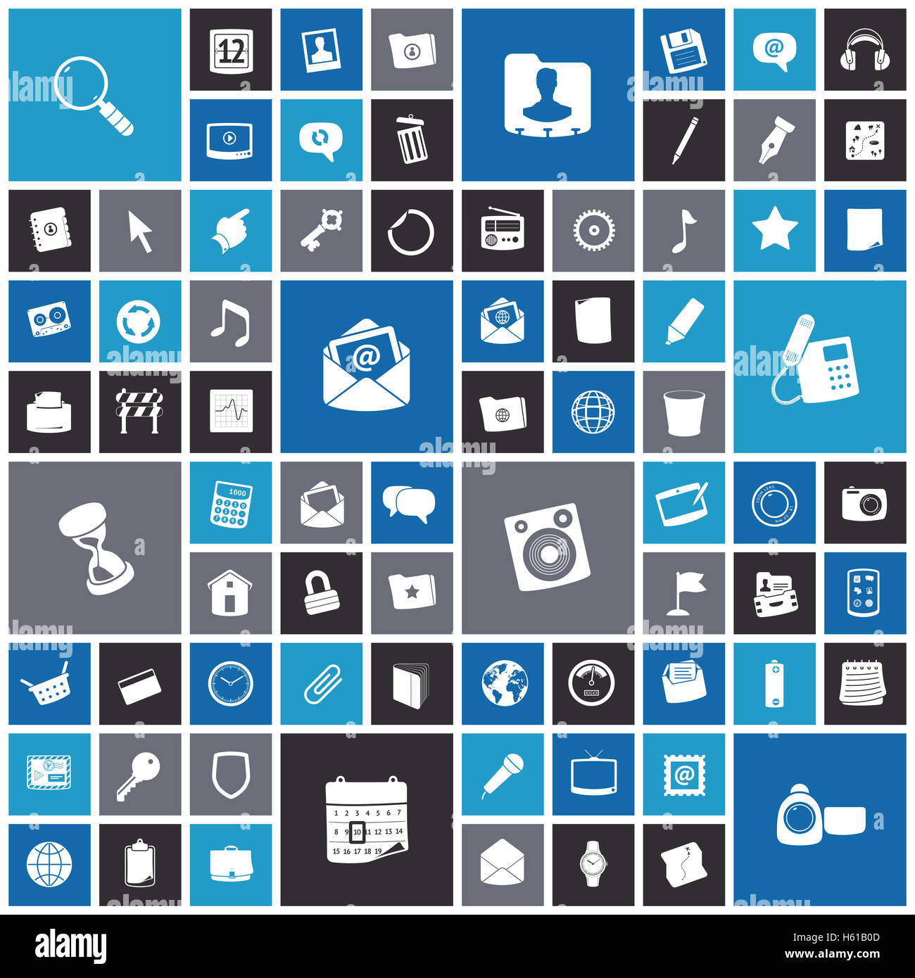 Flat design icons for user interface Stock Photo - Alamy