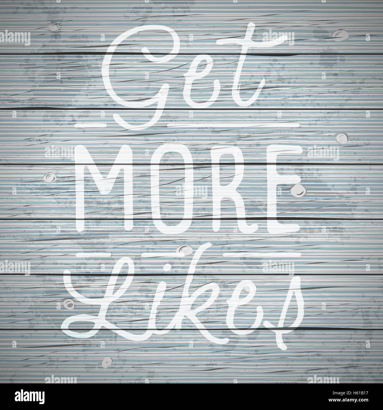 Vintage rustic wood background with slogan for social networking Stock ...
