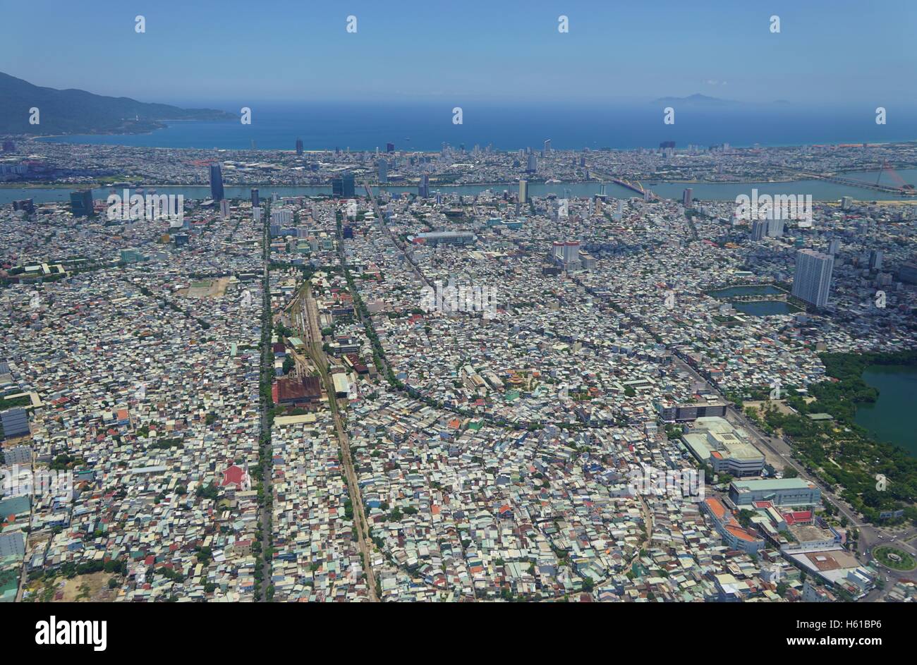 Aerial view of the Da Nang area in Central Vietnam Stock Photo - Alamy