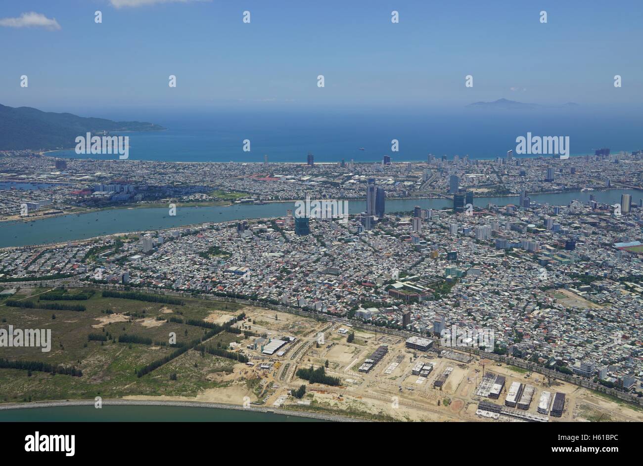 Aerial view of the Da Nang area in Central Vietnam Stock Photo - Alamy