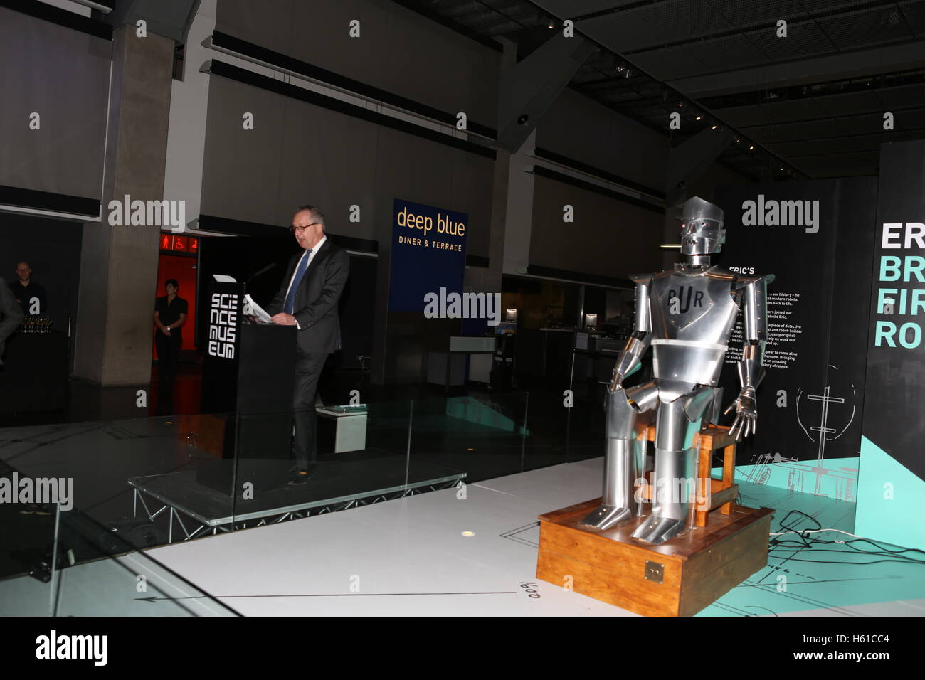 Eric the Britain's first robot at science museum Stock Photo - Alamy