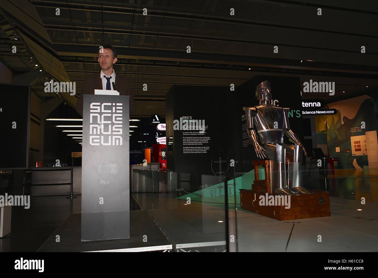 Eric the Britain's first robot at science museum Stock Photo - Alamy