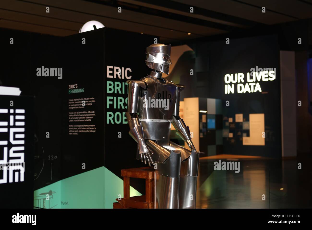 Eric the Britain's first robot at science museum Stock Photo - Alamy