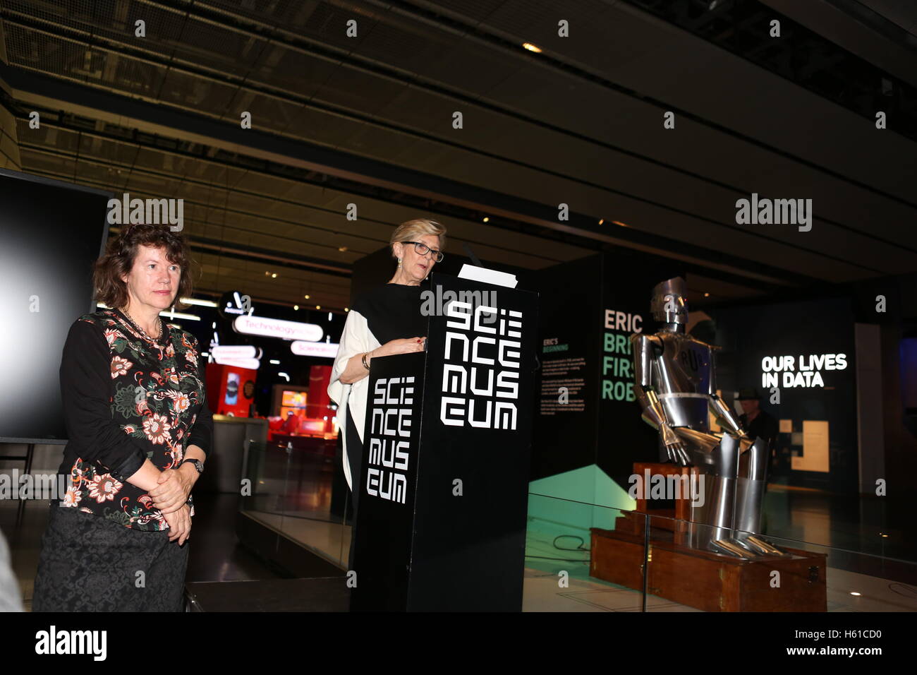 Eric the Britain's first robot at science museum Stock Photo - Alamy