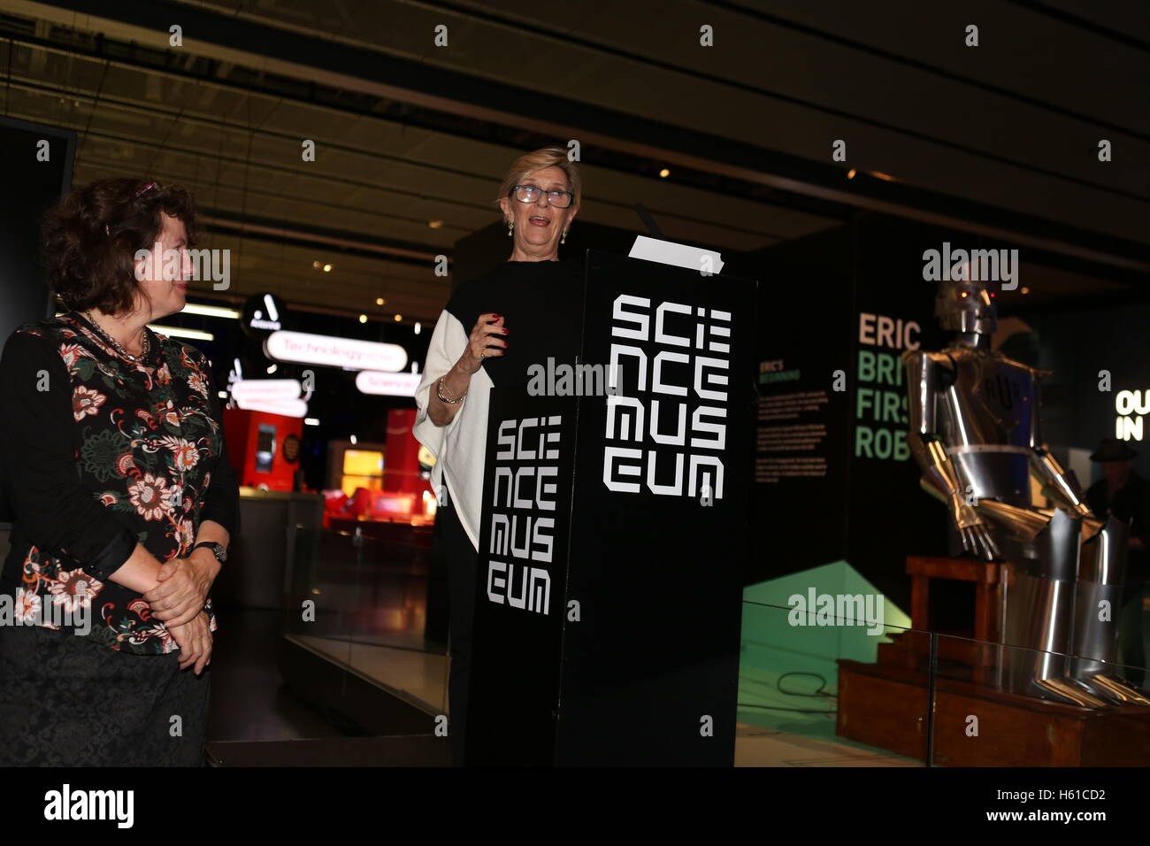 Eric the Britain's first robot at science museum Stock Photo - Alamy