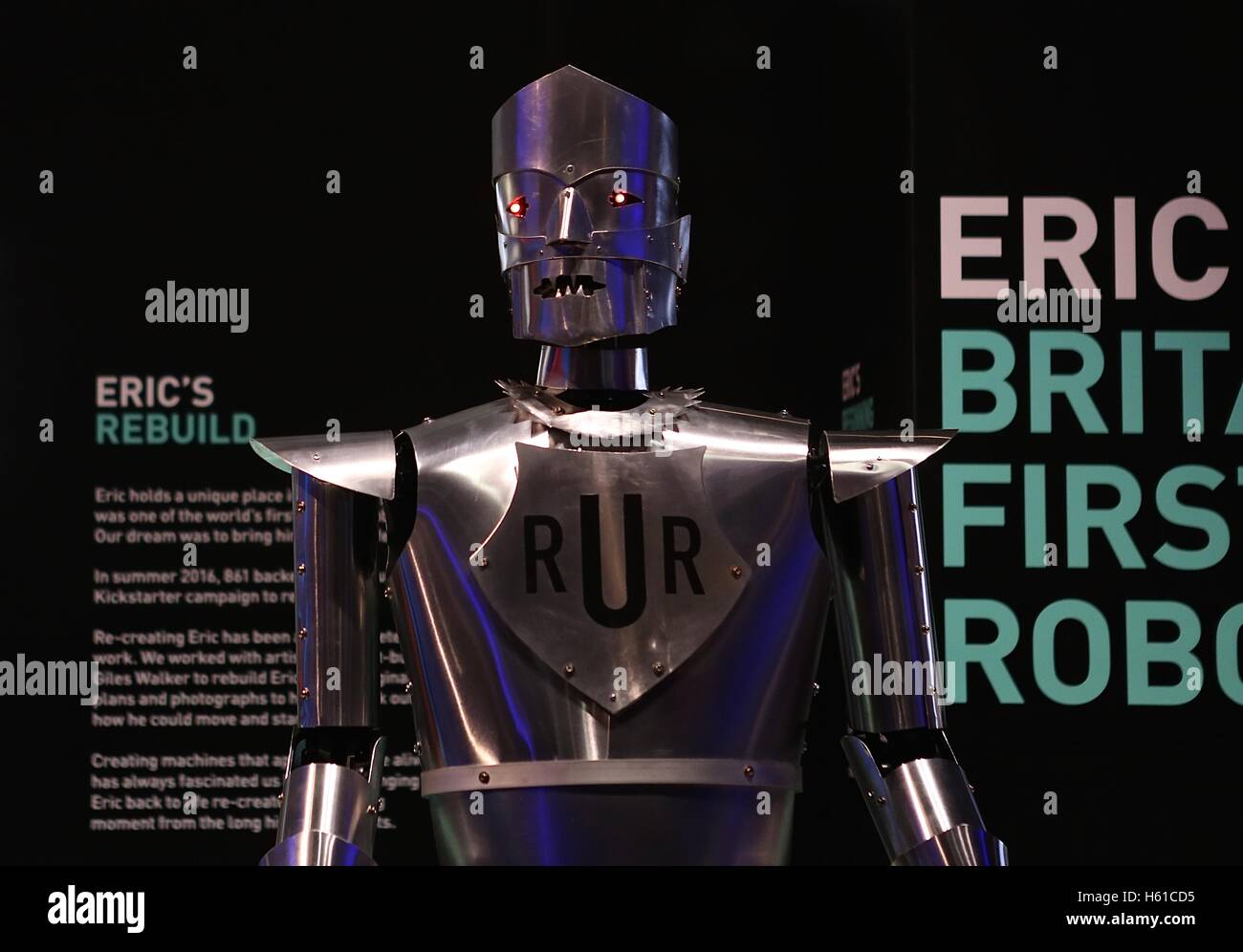 Eric the Britain's first robot at science museum Stock Photo - Alamy