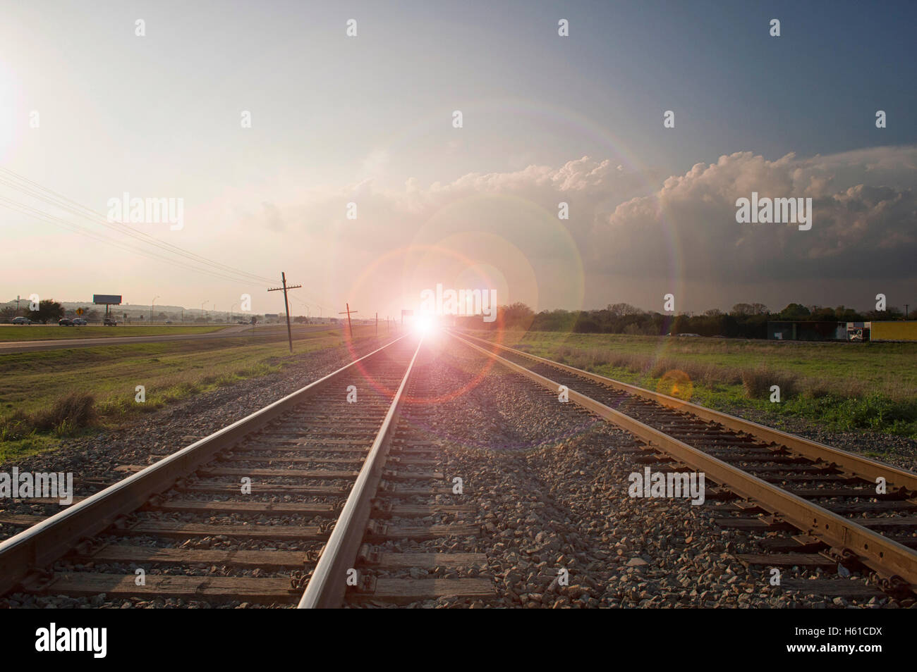Oncoming train hi-res stock photography and images - Alamy