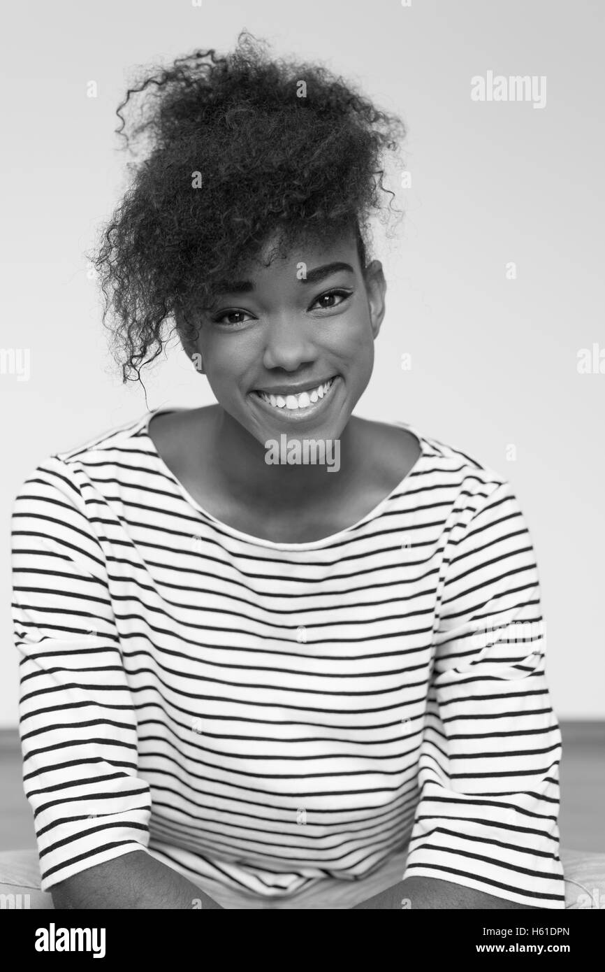 Full face portrait african Black and White Stock Photos & Images - Alamy