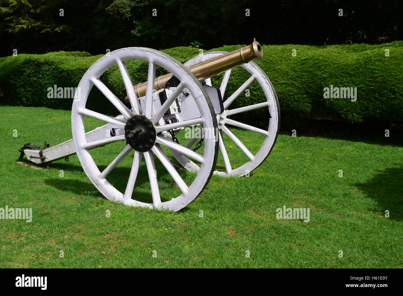 Beautiful Old British Cannon at Ooty Botanical Garden India Stock Photo ...