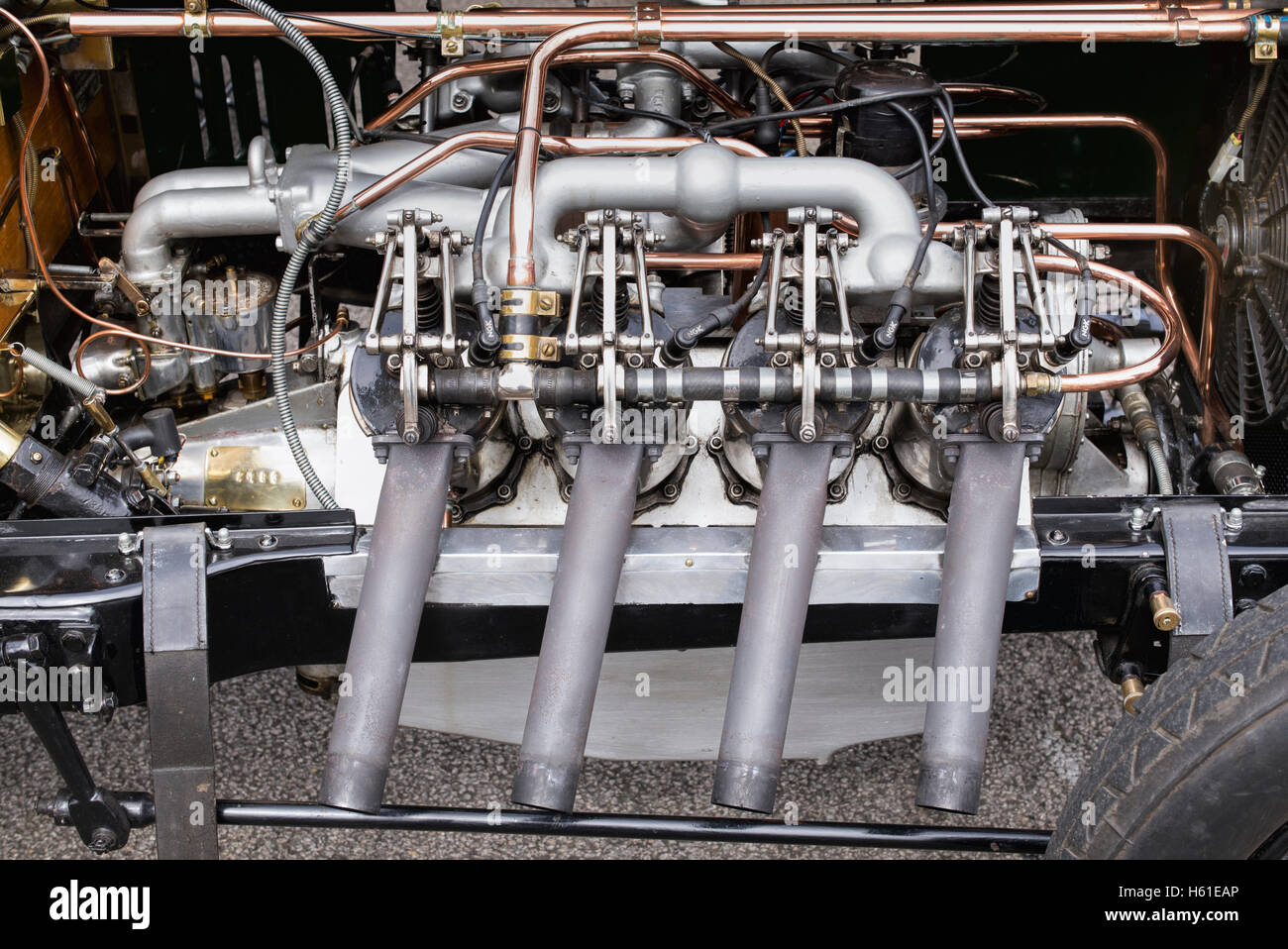 Vintage 1907 Berliet Curtiss car engine Stock Photo - Alamy