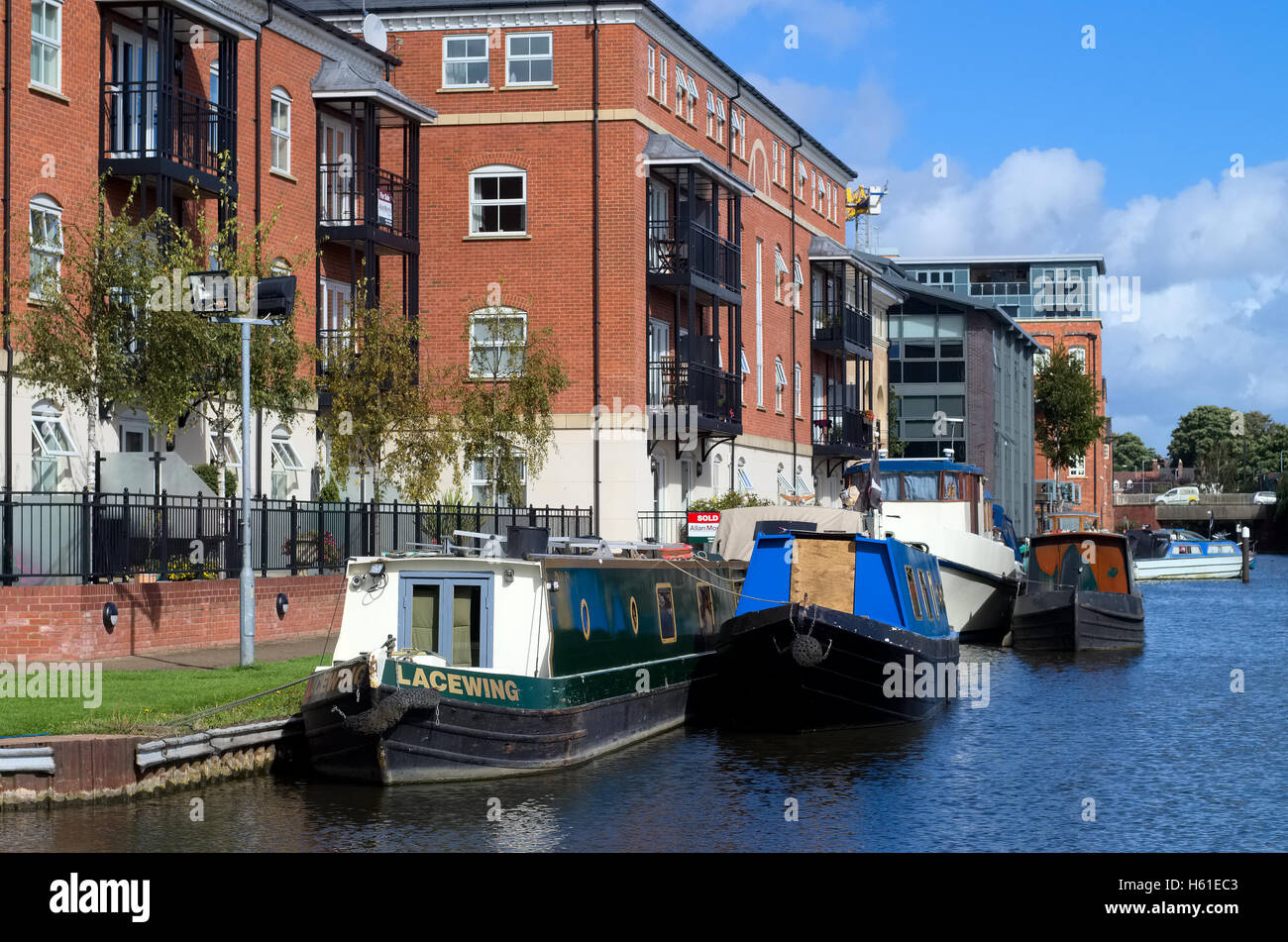 diglis basin worcester Stock Photo - Alamy