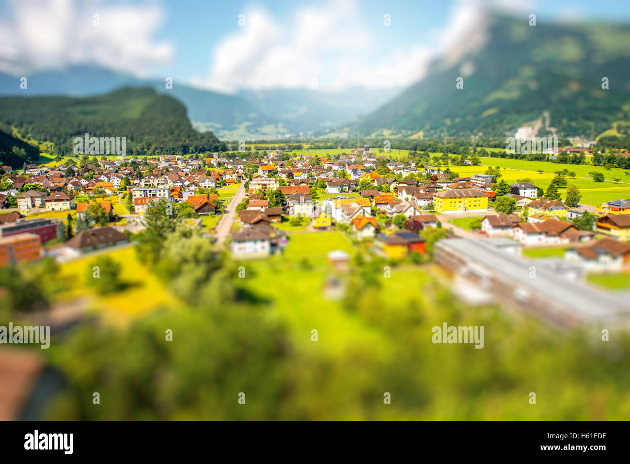Balzers village in Liechtenstein Stock Photo - Alamy