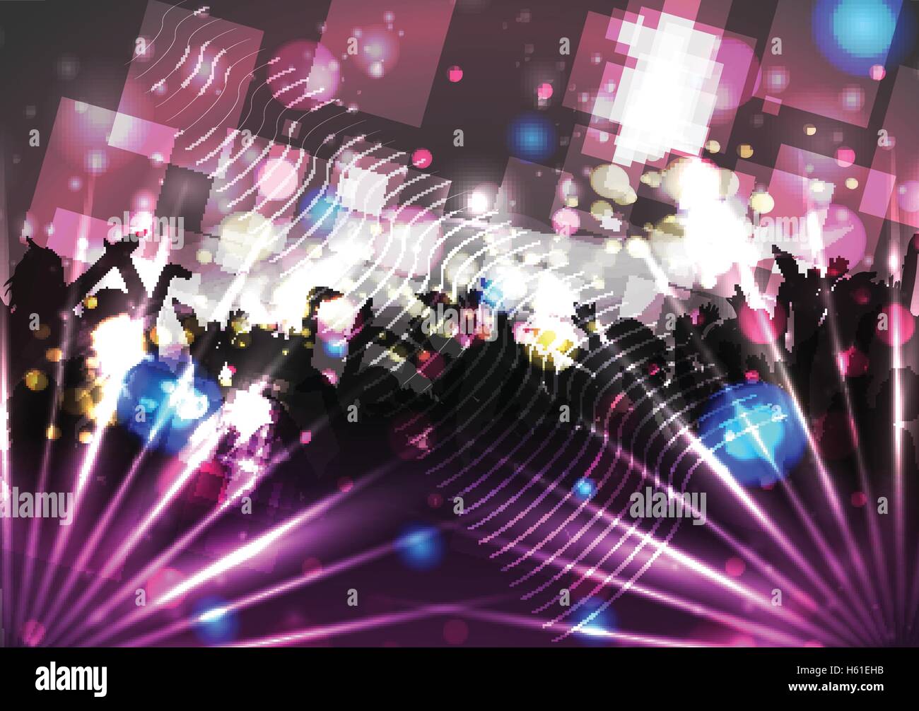 Abstract Grunge Party Template - Vector Illustration Stock Vector Image ...