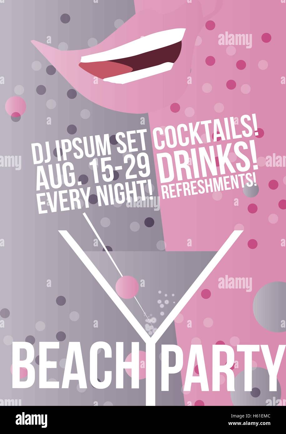 1960's party Stock Vector Images - Alamy