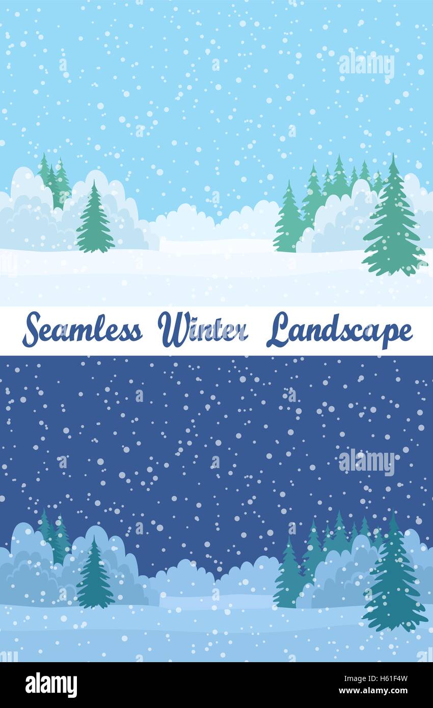Cold climate landscapes Stock Vector Images - Alamy