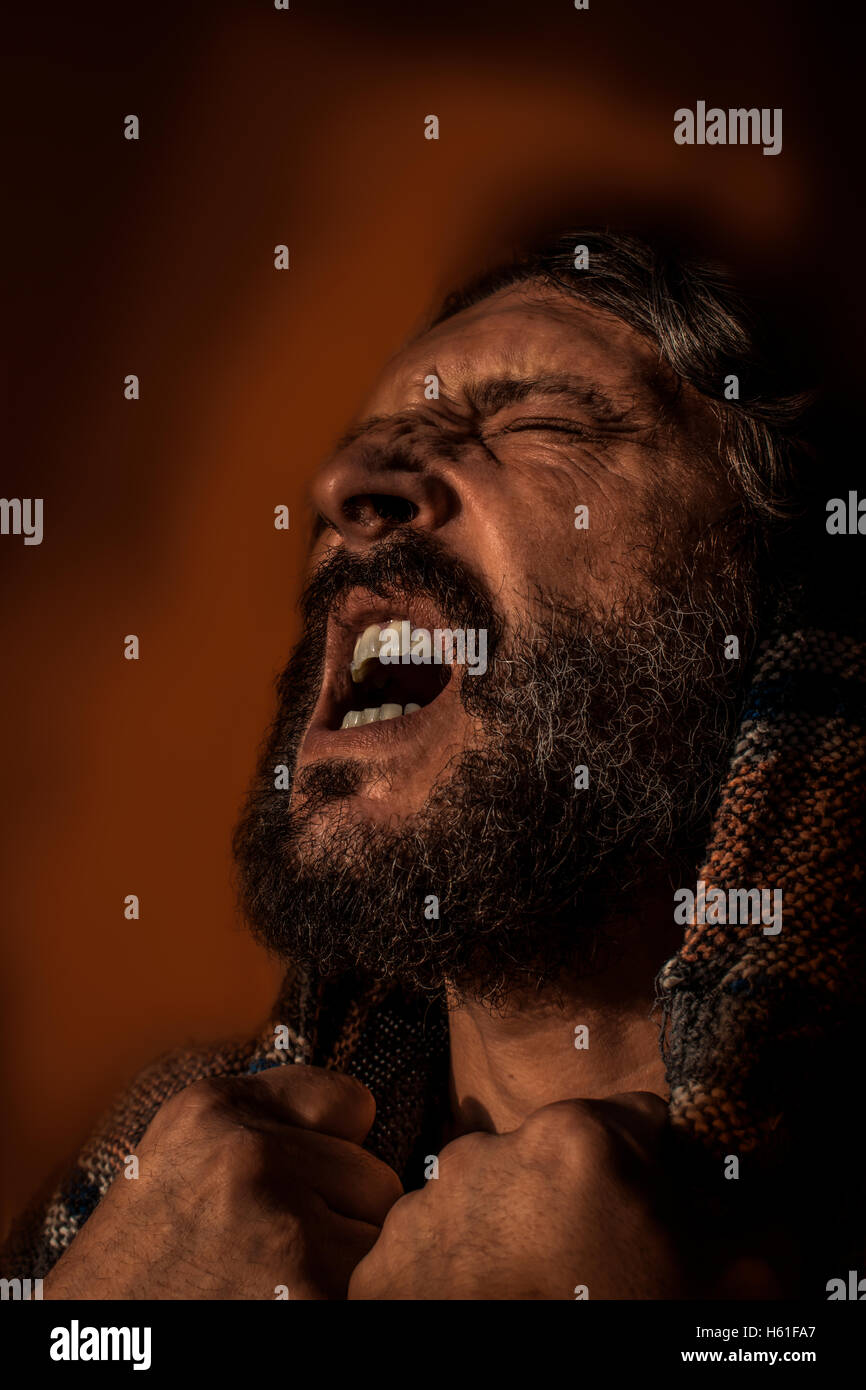 Face of agony hi-res stock photography and images - Alamy