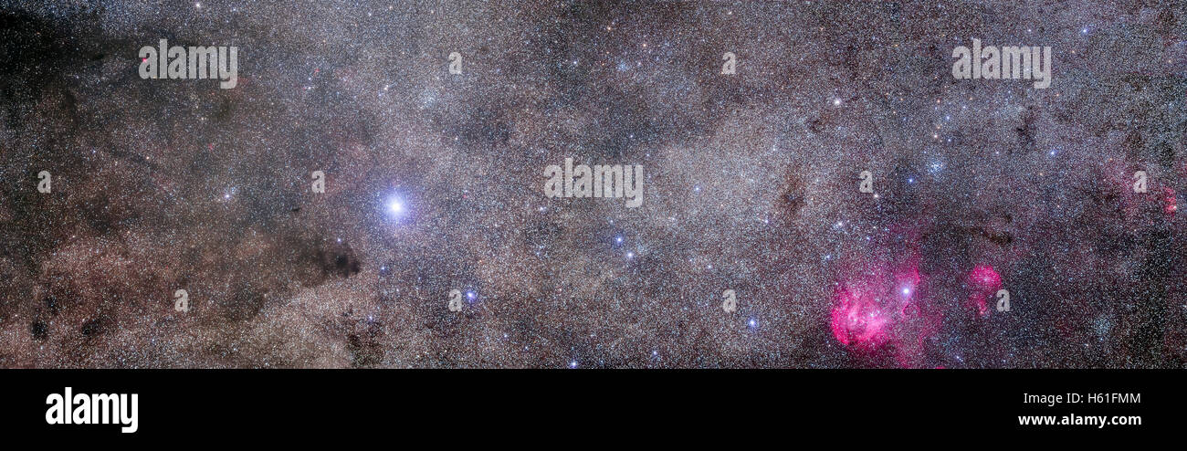 A panaoramic mosaic of the southern Milky Way region from the Coal Sack ...