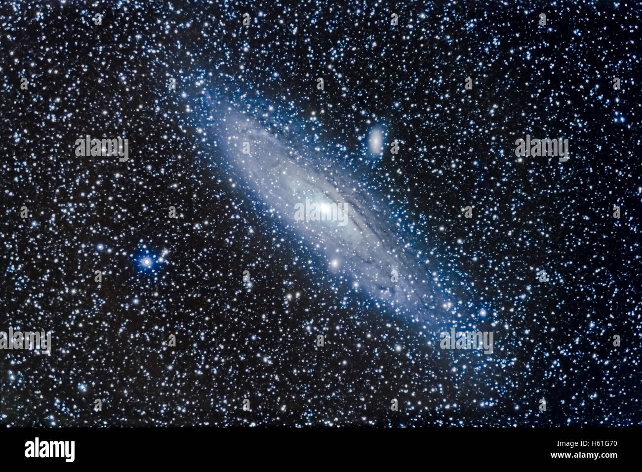 M31, the Andromeda Galaxy, in a series of exposures to test stacking ...