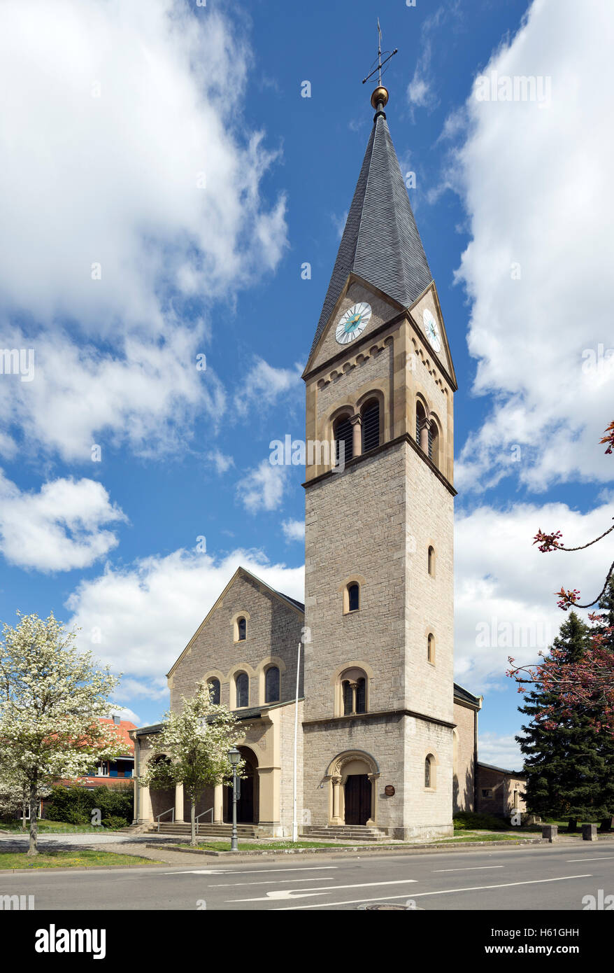 Protestant Christ Church, Hassfurt, Lower Franconia, Bavaria, Germany ...