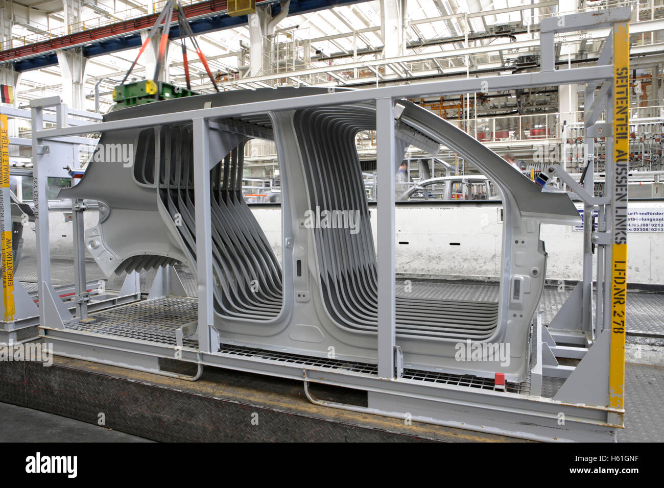 Golf car production, VW plant in Wolfsburg, Lower Saxony Stock Photo ...