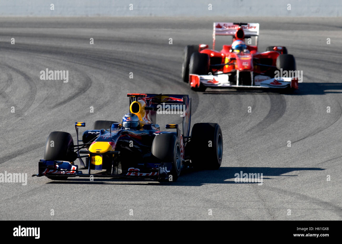 Motorsports, Sebastian Vettel, GER, in the Red Bull Racing RB5 race car ...