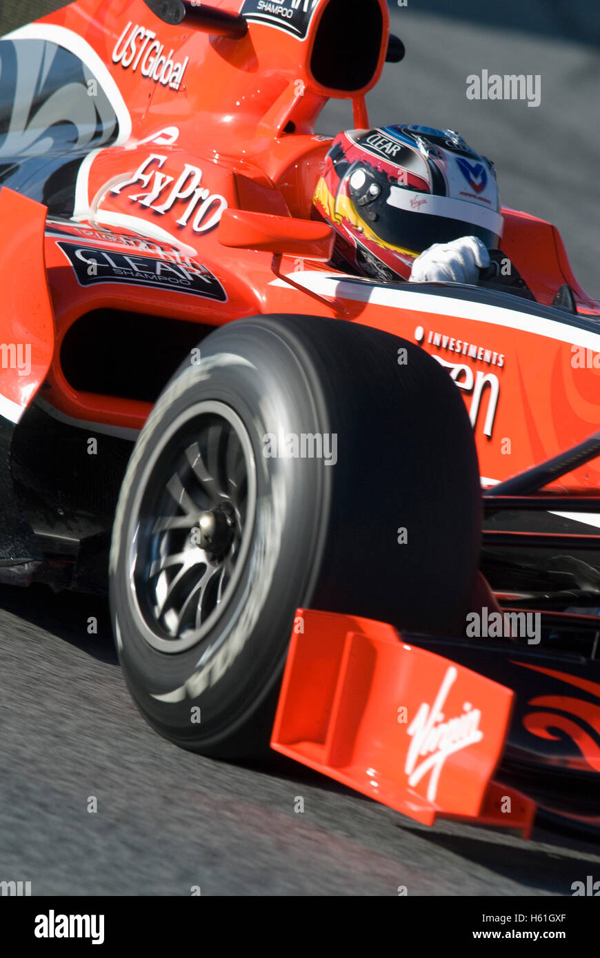 Motorsports, Timo Glock, GER, in the Virgin VR-01 race car, Formula 1 ...