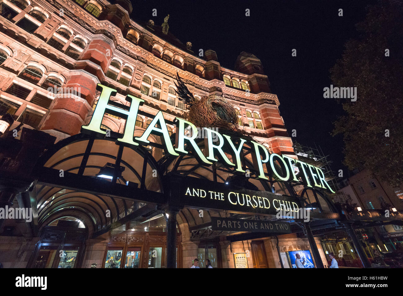 Harry Potter Musical The Cursed Child in London Cambridge Circus Stock ...