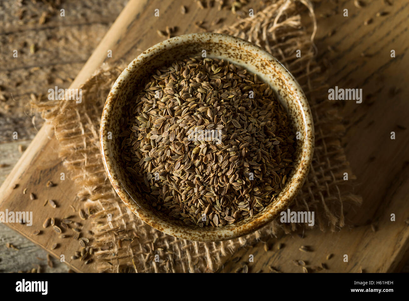 Raw Organic Dill Seed in a Bowl Stock Photo - Alamy