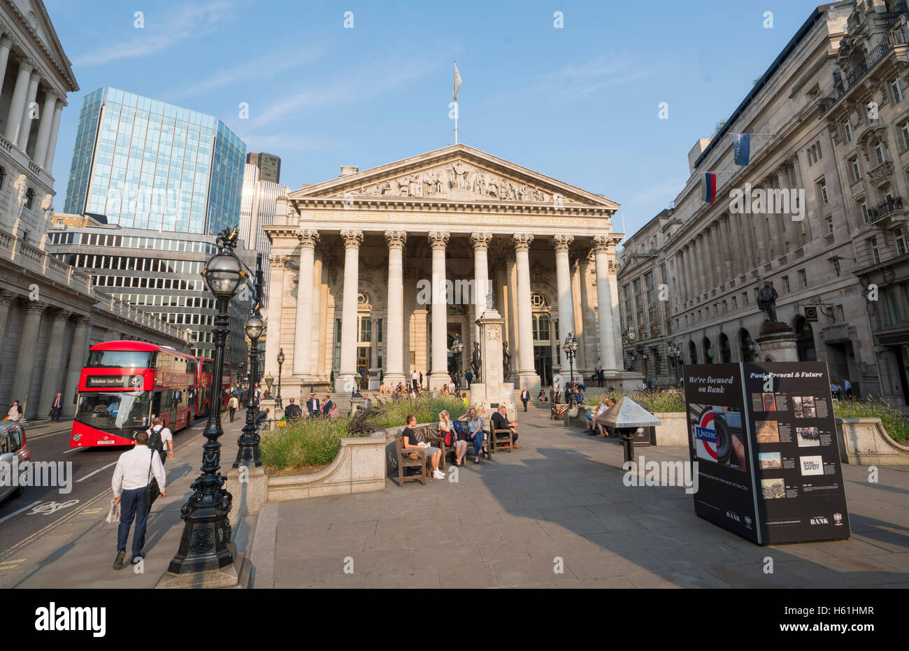 Former Royal Stock Exchange Building in London Stock Photo - Alamy