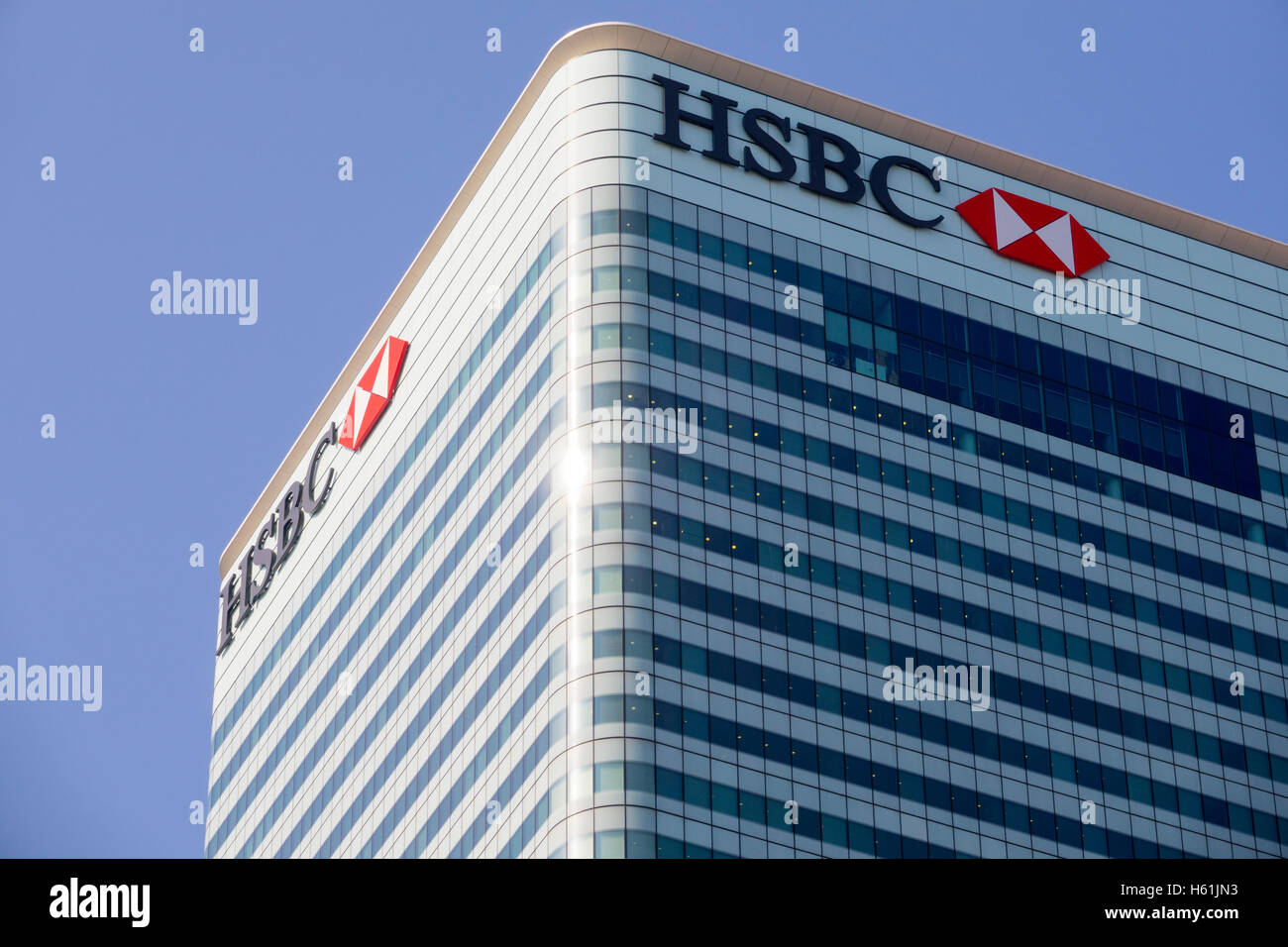 HSBC Building at Canary Wharf Stock Photo - Alamy