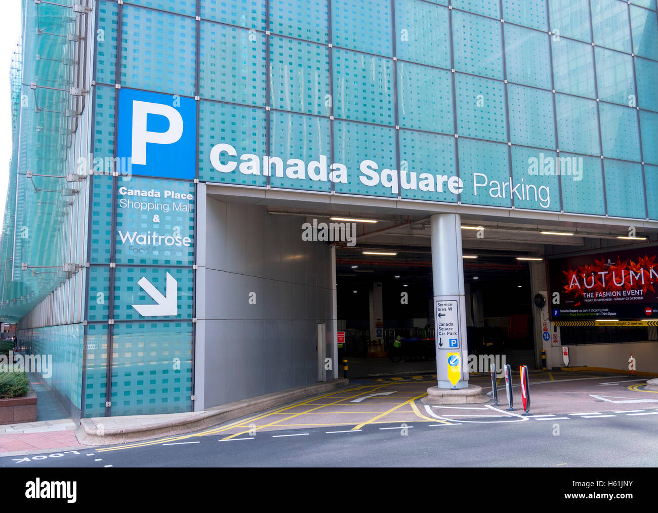 Canada Square Parking Lot Stock Photo - Alamy