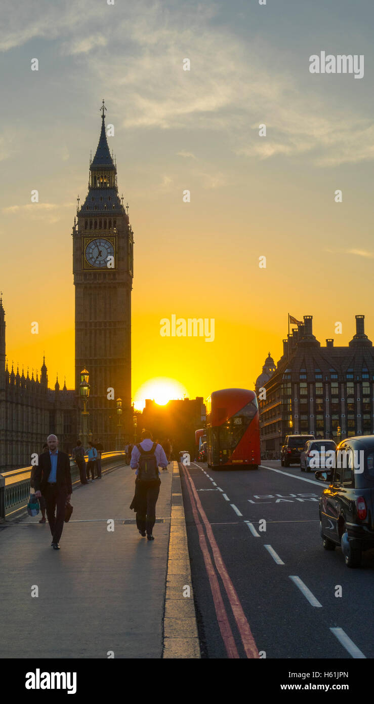 Beautiful sunset in London Stock Photo - Alamy