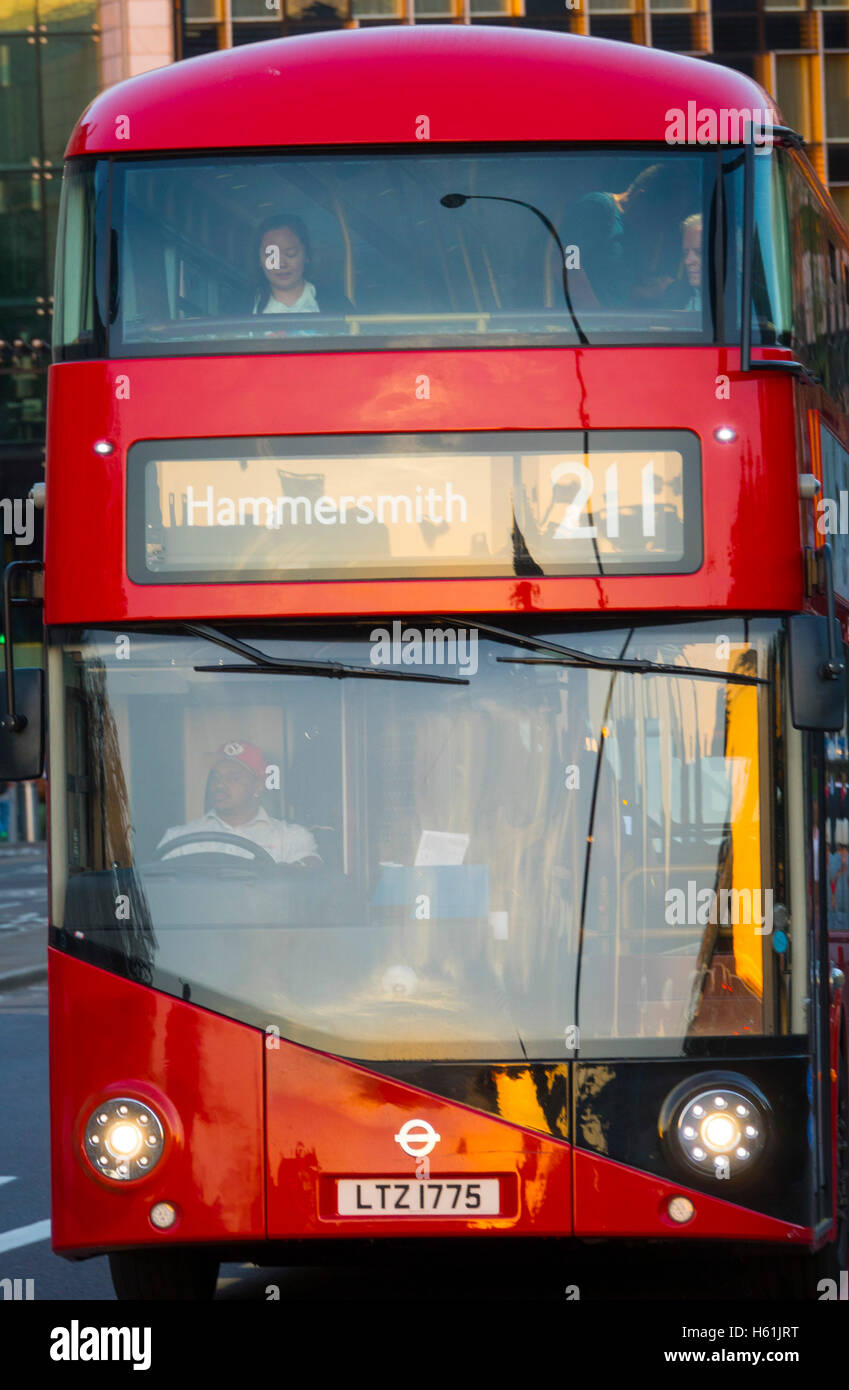 Red Buses on Westminster Bridge in London at sunset Stock Photo - Alamy