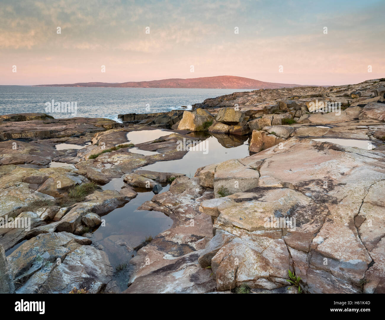 SCHOODIC POINT ACADIA NATIONAL PARK MAINE USA Stock Photo - Alamy